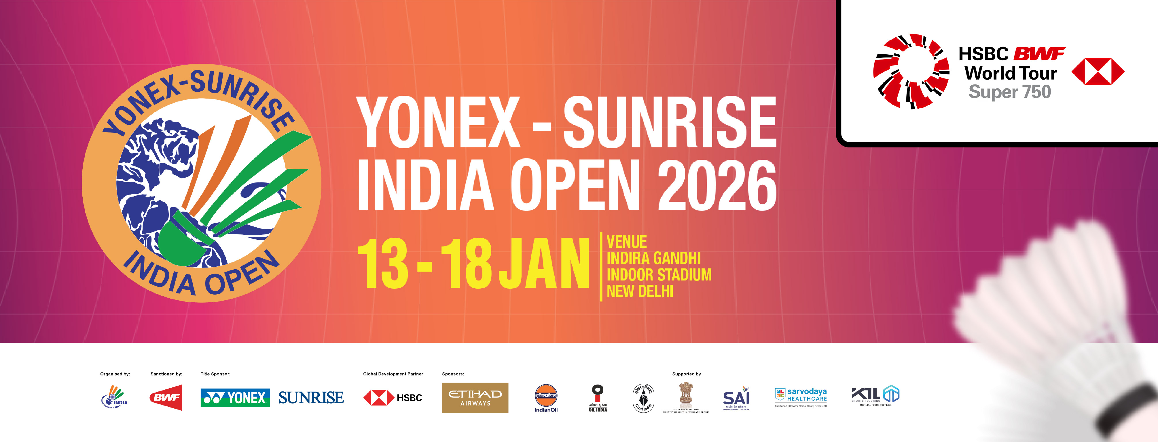 Yonex - Sunrise India Open 2026